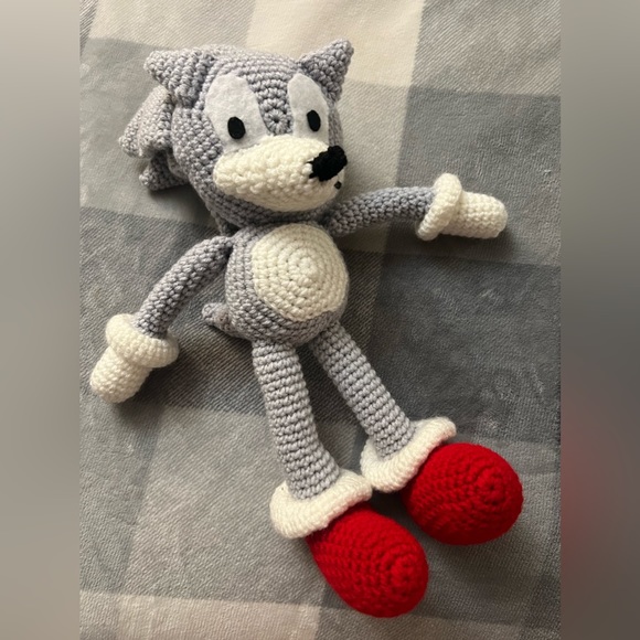 Toys | Sonic The Hedgehog Crocheted Plushie | Poshmark